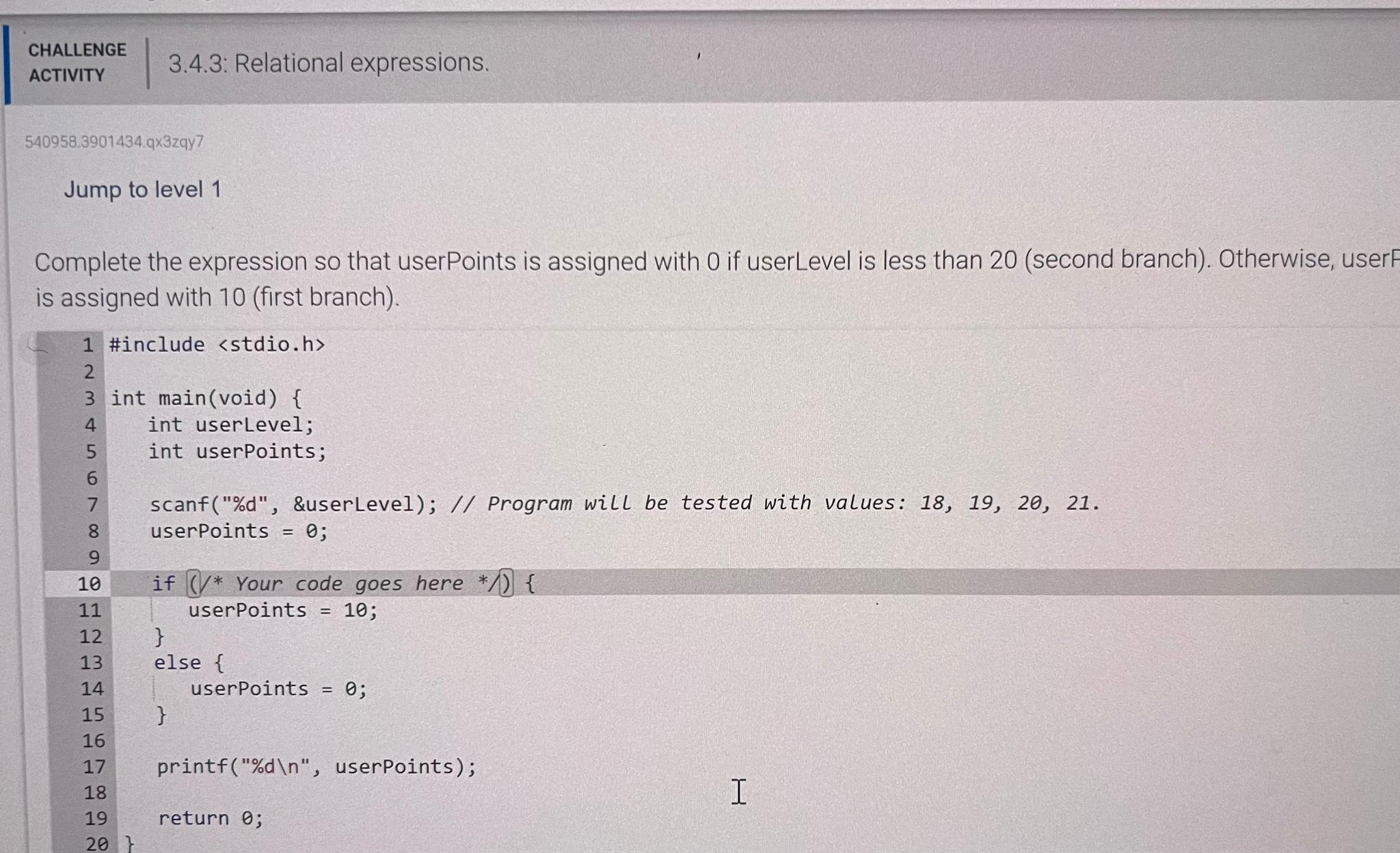 Solved CHALLENGEACTIVITY3.4.3: Relational | Chegg.com Solved CHALLENGEACTIVITY3.4.3: Relational | Chegg.com