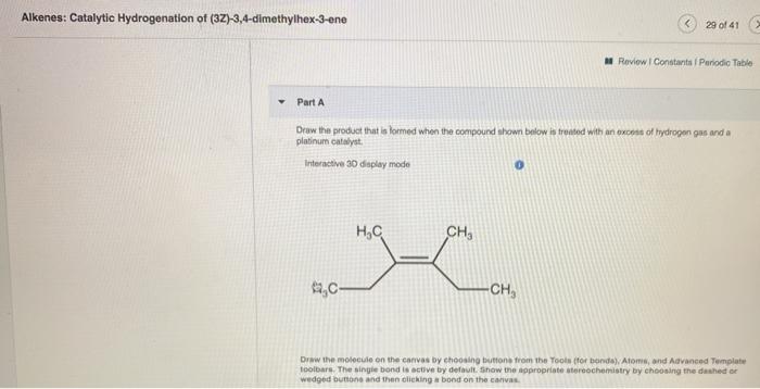 Solved Alkenes: Reaction of (2Z)-but-2-ene with hydrogen gas | Chegg.com