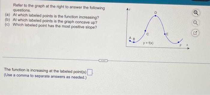 Solved Refer to the graph at the right to answer the | Chegg.com
