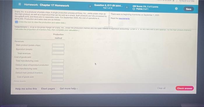 Solved WM = Homework: Chapter 17 Homework Question 2, E17-29 | Chegg.com