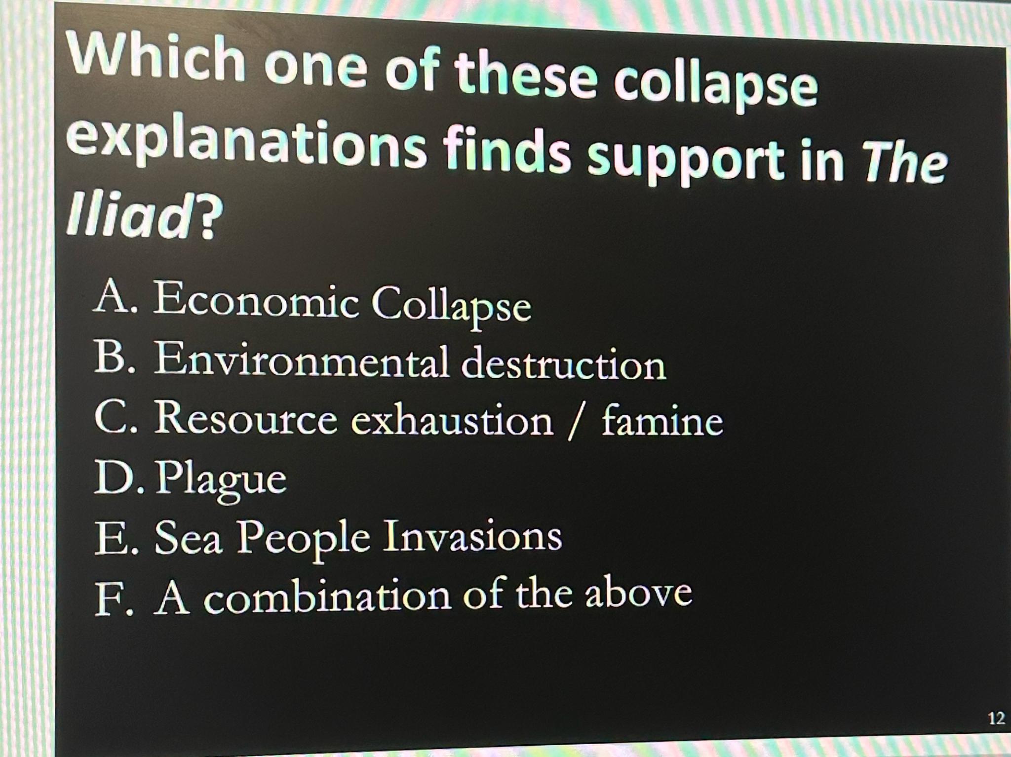 Solved Which one of these collapse explanations finds | Chegg.com