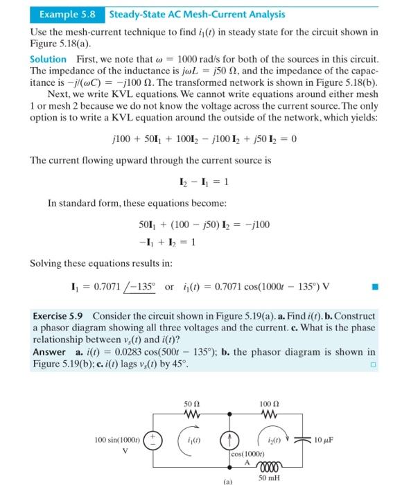 Use the mesh-current technique to find i1(t) in | Chegg.com