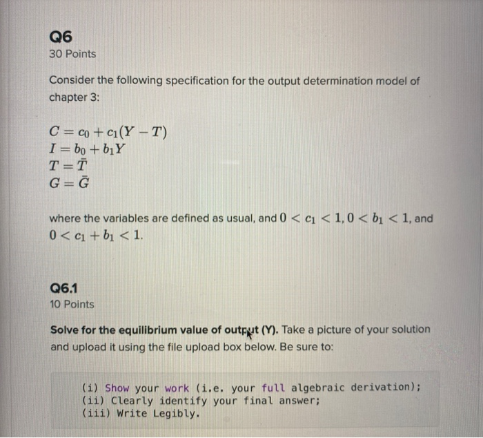 Solved Q6 30 Points Consider the following specification for | Chegg.com