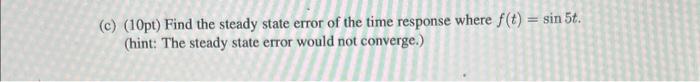Solved Problem 5. (20pt) Performance indicators of 2nd order | Chegg.com