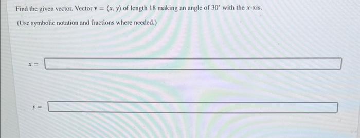 Solved Find the vector v of length 10 in the direction of | Chegg.com