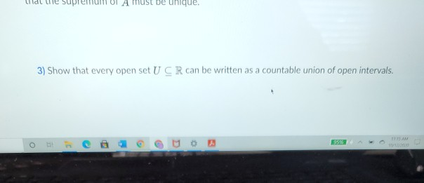 Solved Uldl supreme A must be unique. 3) Show that every | Chegg.com