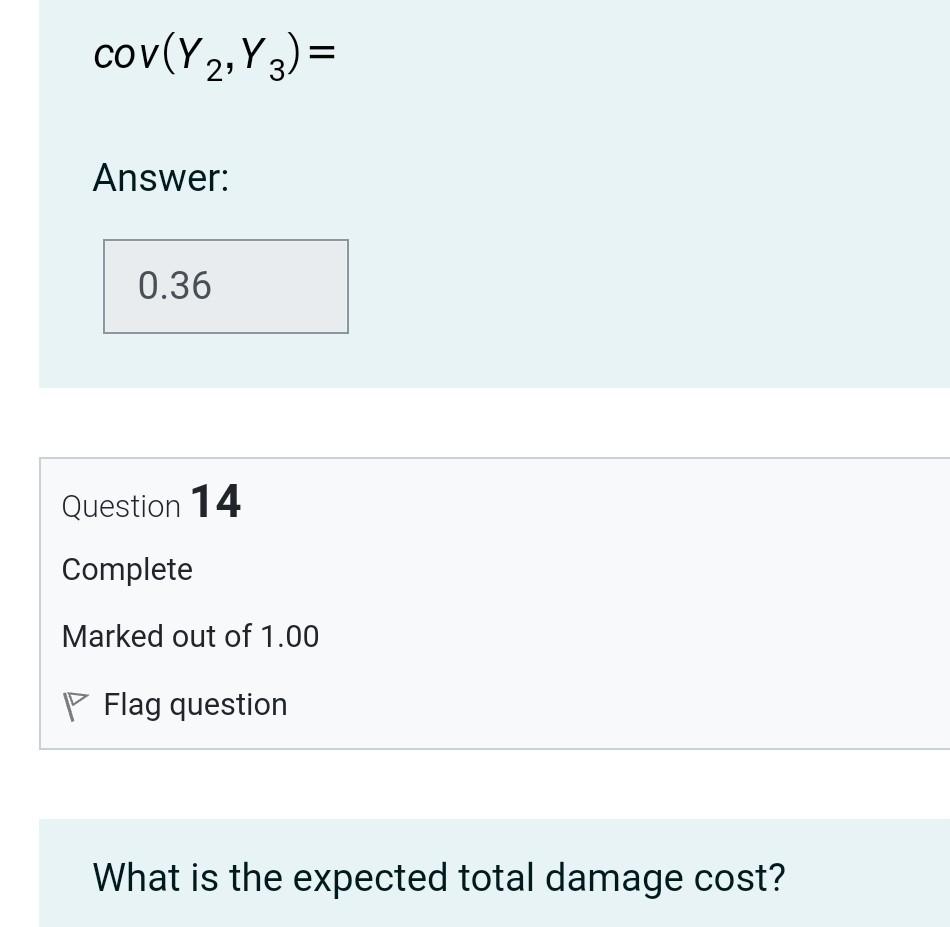 Solved The typical cost of damages caused by a fire in a | Chegg.com