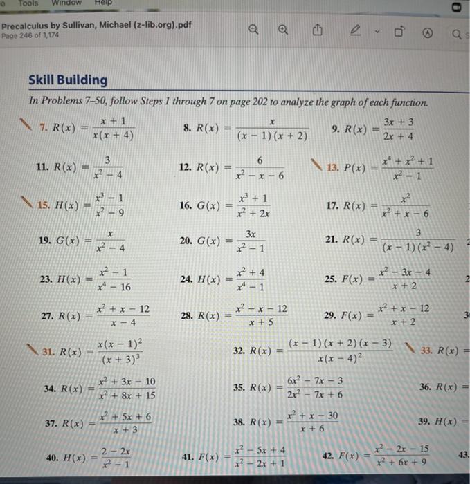 Solved Tools Window Help o Precalculus by Sullivan, Michael | Chegg.com
