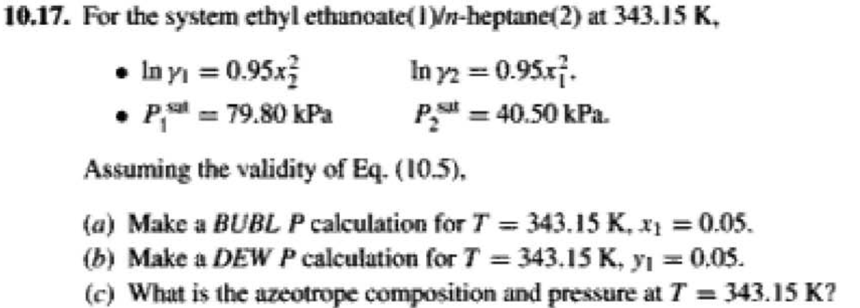 Solved 10.16. ﻿A binary system of species 1 ﻿and 2 ﻿consists | Chegg.com