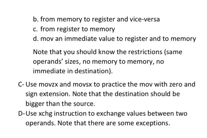 Solved - Practice: Data Transfer: use the given program | Chegg.com