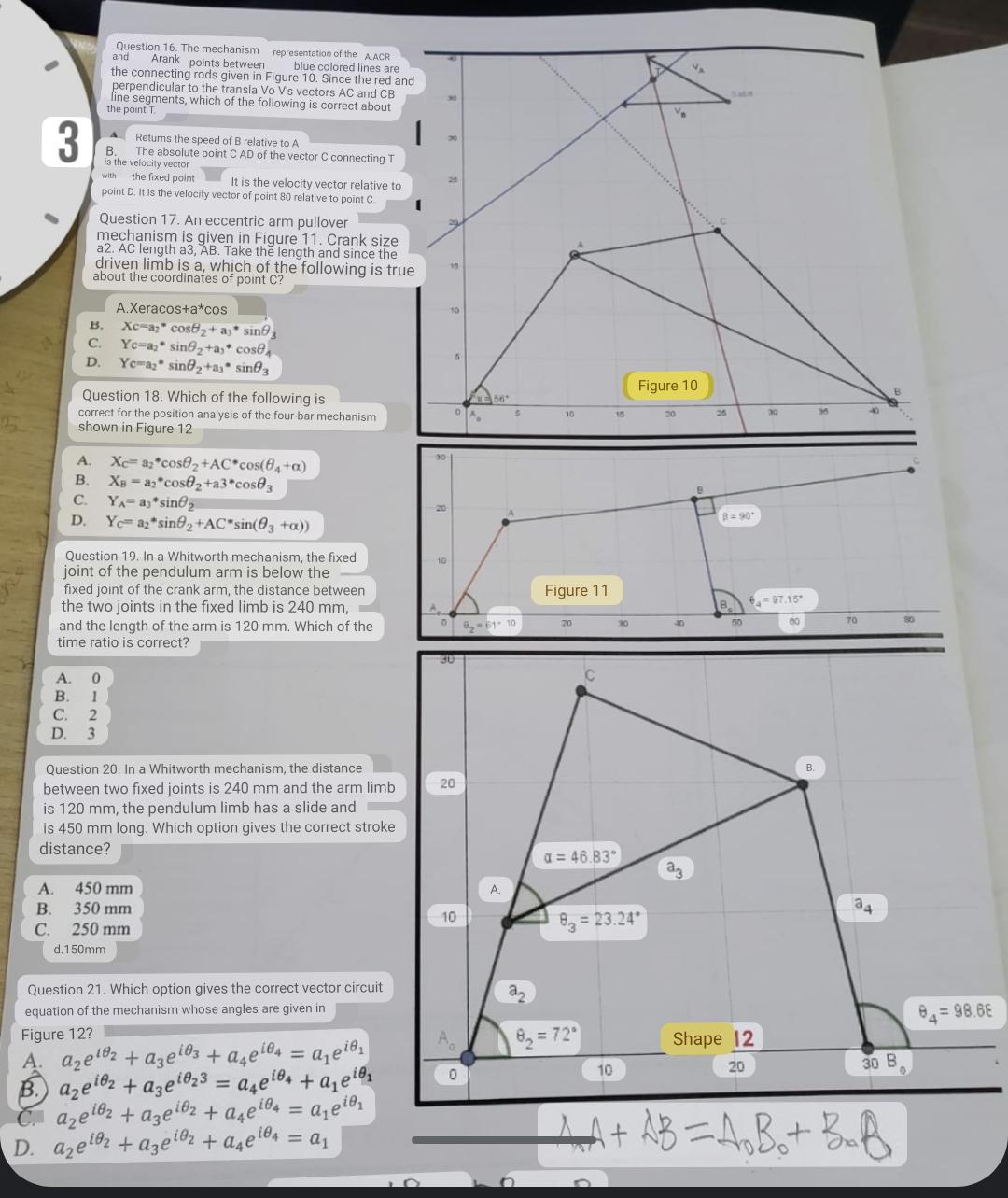 Solved Question 16. ﻿The mechanism representation of the | Chegg.com