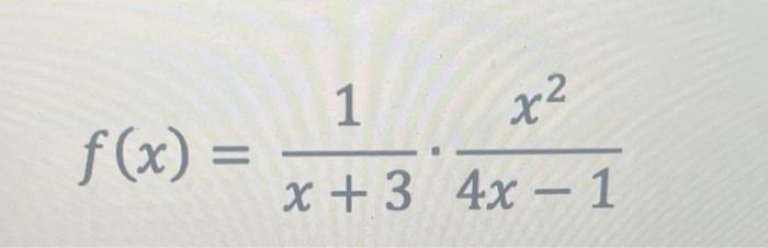 Solved Solving using the quotient rule. i provided the | Chegg.com