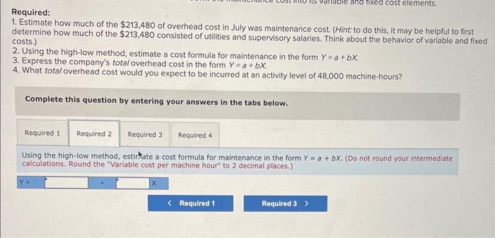 Solved Problem 5A-8 (Algo) High-Low Method; Predicting Cost | Chegg.com
