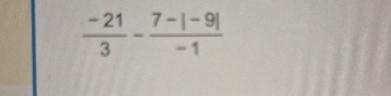 Solved -213-7-|-9|-1 | Chegg.com