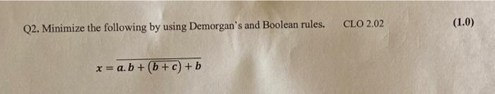 Solved Q4. Minimize the following using K-Map method and | Chegg.com