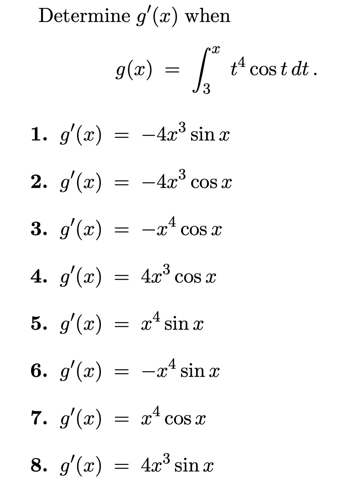 Solved Determine g'(x) | Chegg.com