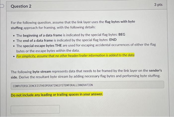 Solved For The Following Question Assume That The Link