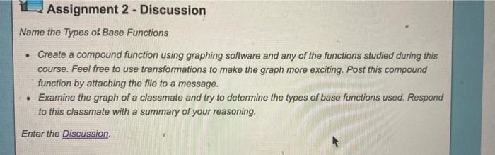 Solved Assignment 2 - Discussion Name the Types of Base | Chegg.com