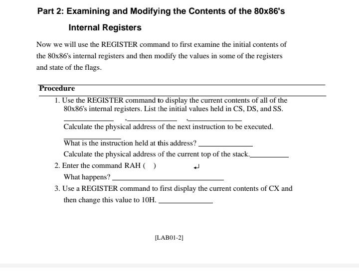 Solved Part 2: Examining and Modifying the Contents of the | Chegg.com