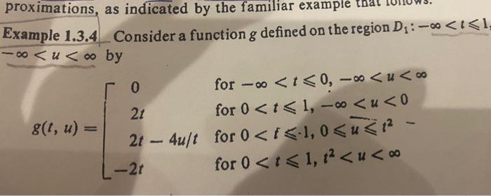 Solved - Example 1.3.4 Consider a function g defined on the | Chegg.com