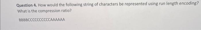Solved Question 4. How would the following string of | Chegg.com