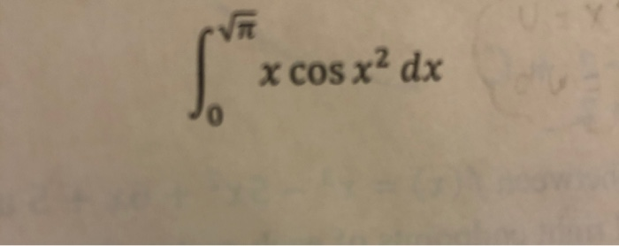 Solved | x cos x2 dx | Chegg.com