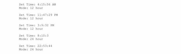 Solved Programming Exercise #13_2: Note: A digital clock has | Chegg.com