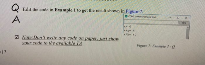 Q Edit the code in Example 1 to get the result shown | Chegg.com