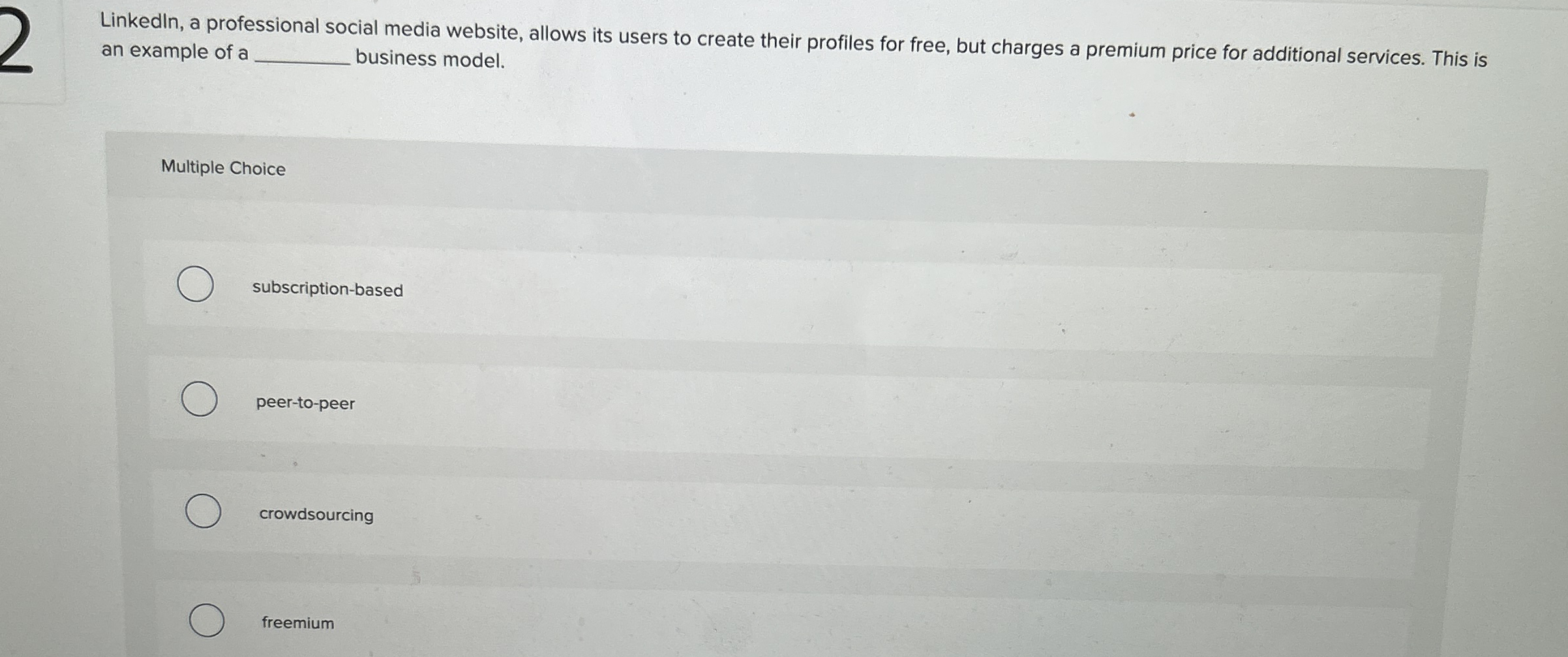 Solved Linkedln, a professional social media website, allows | Chegg.com