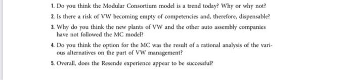 Solved Discussion Questions 1. Do you think the Modular | Chegg.com