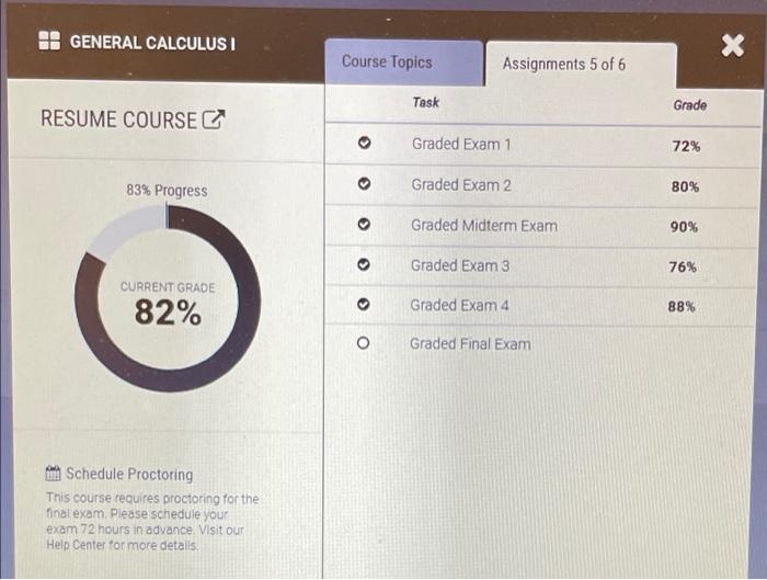 Solved if i need a final course grade of 70% to pass my | Chegg.com