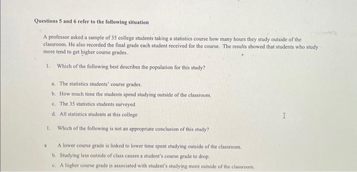 Solved Questions 5 and 6 refer to the following situation A | Chegg.com