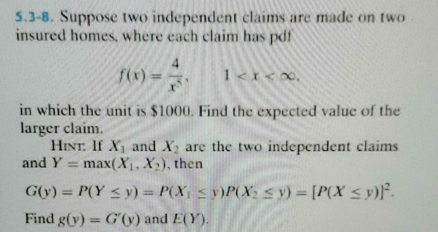 Solved 5.3-8. Suppose two independent claims are made on two | Chegg.com Solved 5.3-8. Suppose two independent claims are made on two | Chegg.com
