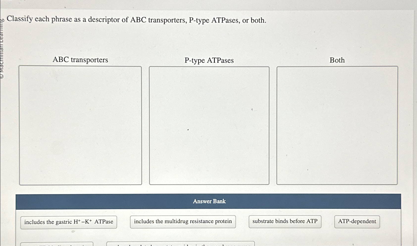 Solved Classify each phrase as a descriptor of ABC | Chegg.com