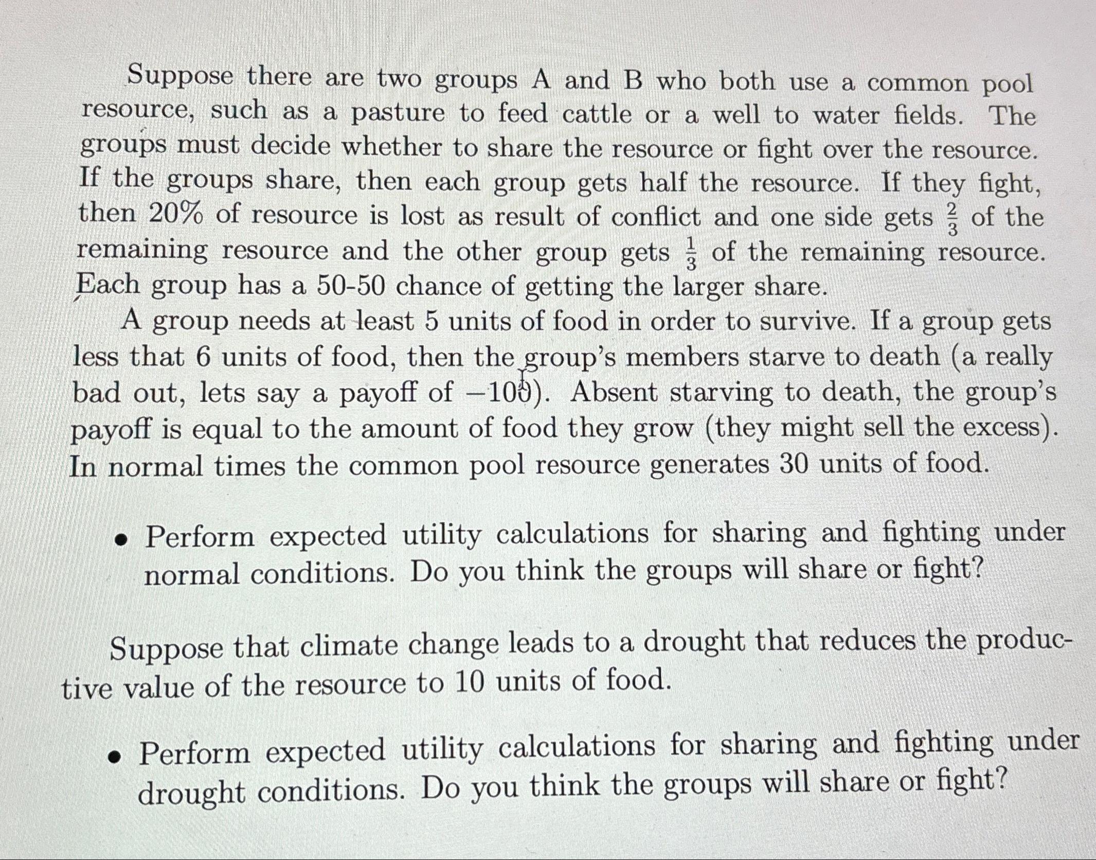 Solved Suppose there are two groups A and B who both use a | Chegg.com