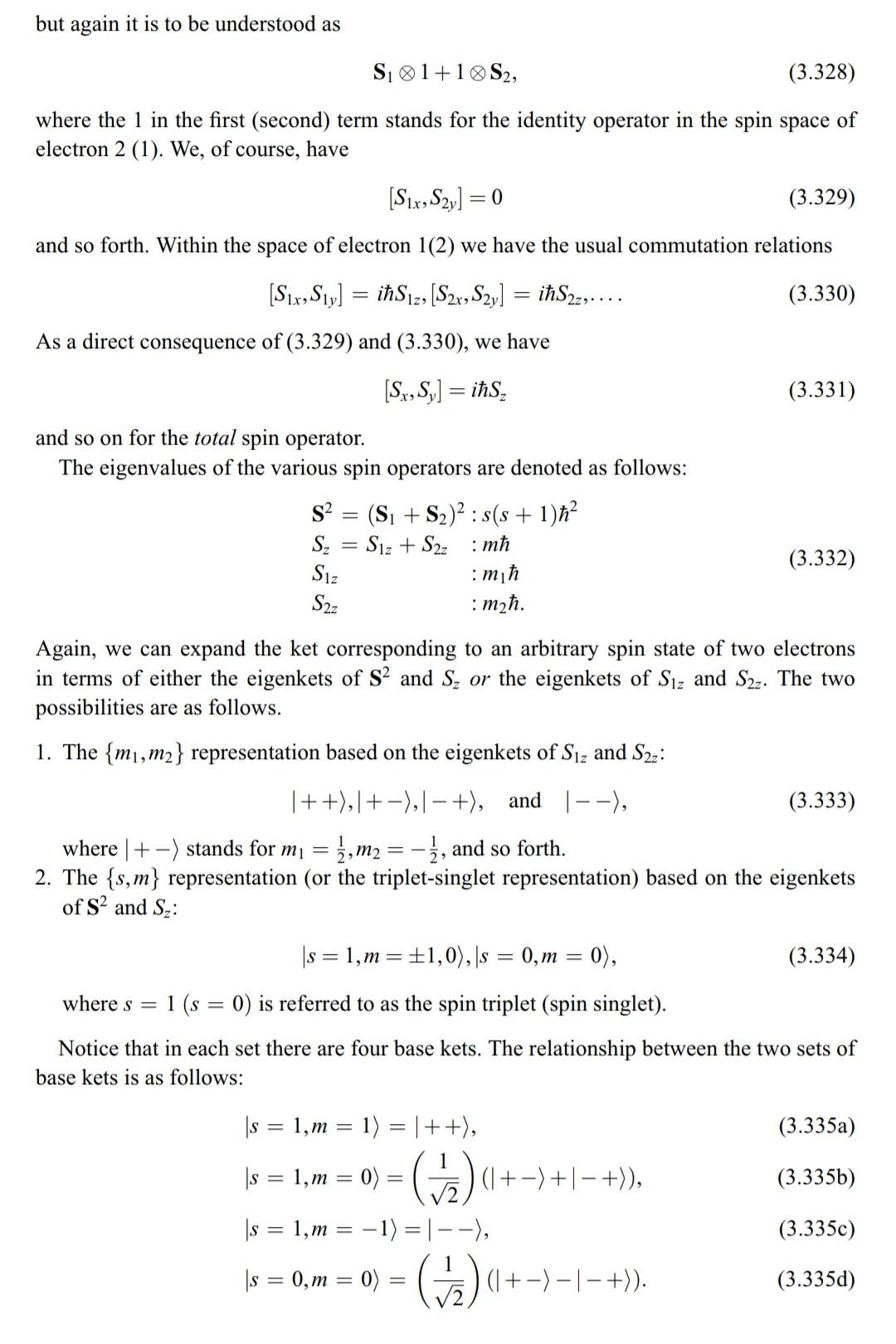 Solved As a second example, we study two spin 21 particles, | Chegg.com