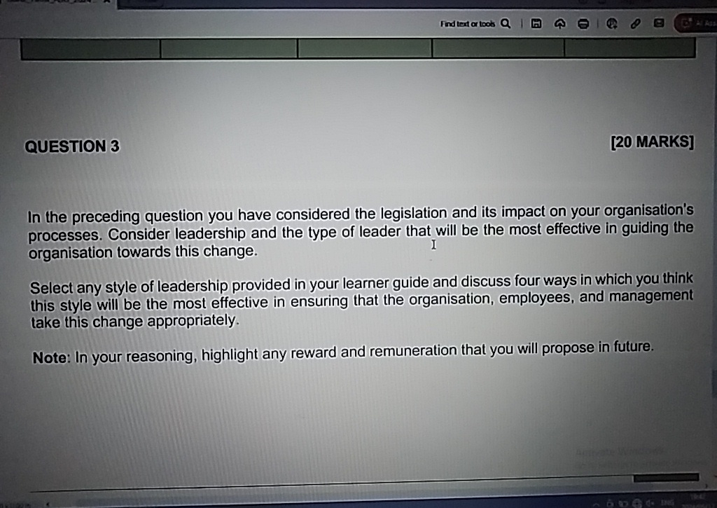 Solved QUESTION 3[20 ﻿MARKS]In the preceding question you | Chegg.com