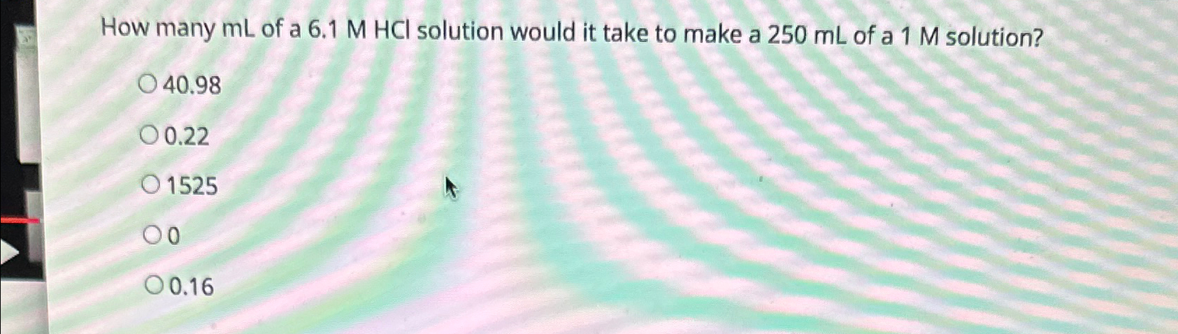 Solved How many mL ﻿of a 6.1MHCl ﻿solution would it take to | Chegg.com