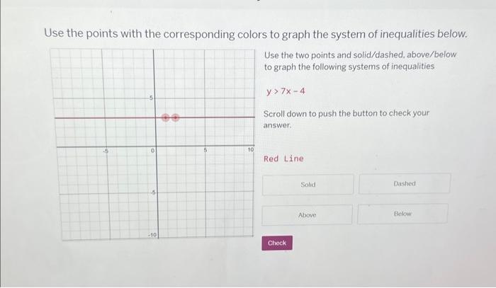 Solved Use the points with the corresponding colors to graph | Chegg.com