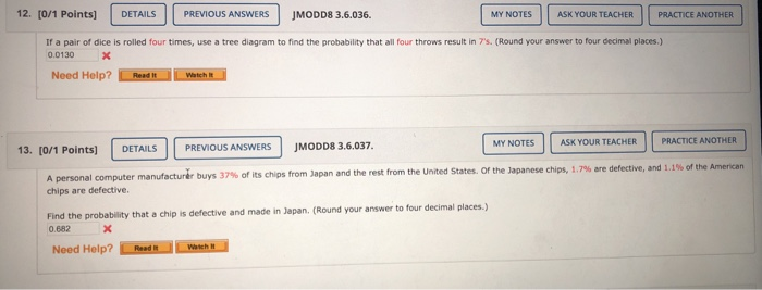 Solved 12. [0/1 Points] DETAILS PREVIOUS ANSWERS JMODD8 | Chegg.com