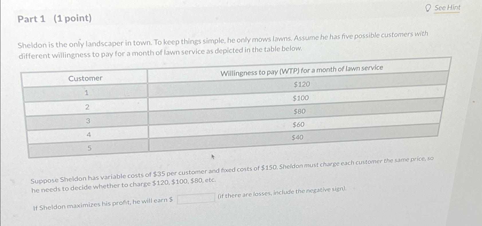 Part 1 (1 ﻿point)See HintSheldon is the only | Chegg.com