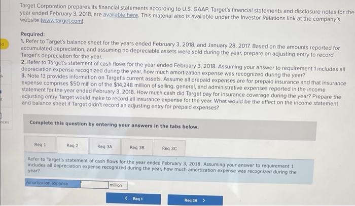 Solved Target Corporation prepares its financial statements | Chegg.com