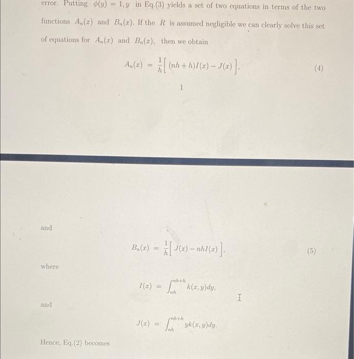 Solved The Toeplitz matrix method We present the Toeplitz | Chegg.com