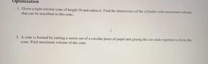 Solved i need help with these two optomization problems, a | Chegg.com