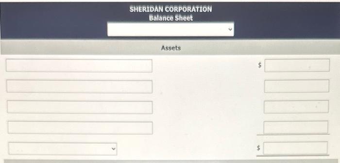 Solved Sheridan Corporation began operations on January 1, | Chegg.com