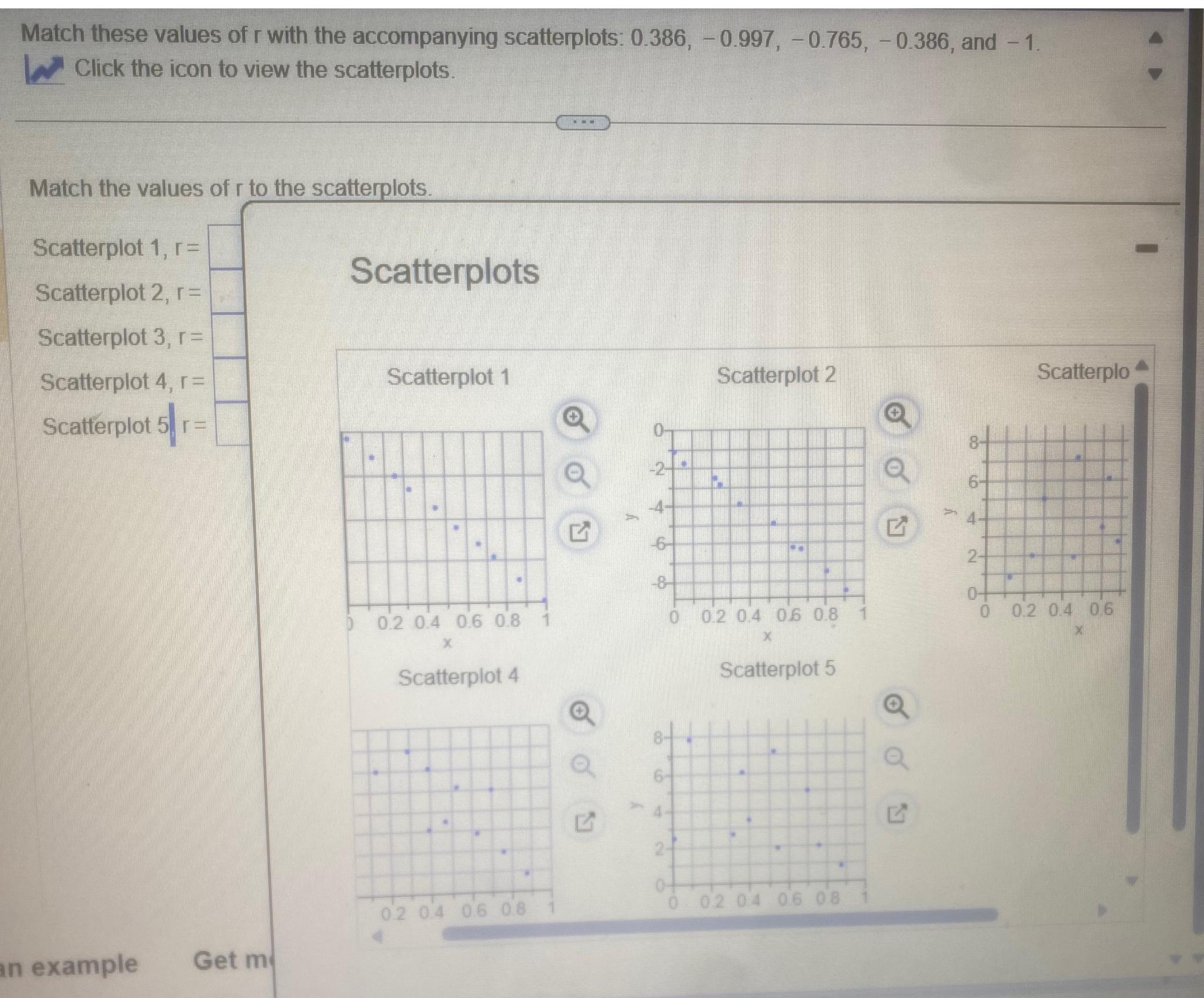 Solved Match these values of r ﻿with the accompanying | Chegg.com