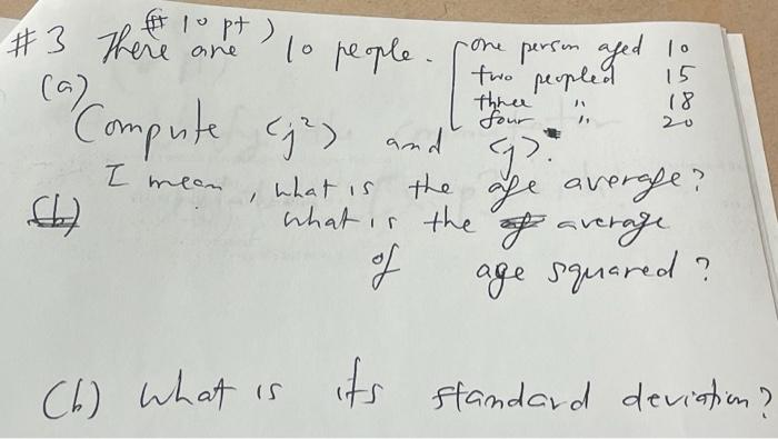 Solved (a) Compute and (b) what is the standard | Chegg.com