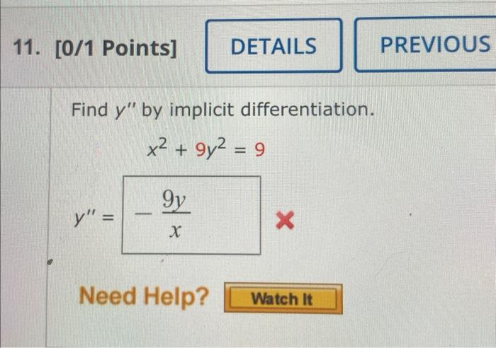 Solved f(x)+x2[f(x)]5=34 and f(1)=2Find y′′ by implicit | Chegg.com