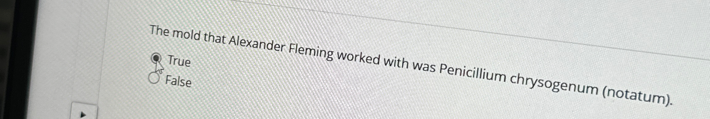 Solved The mold that Alexander Fleming worked with was | Chegg.com