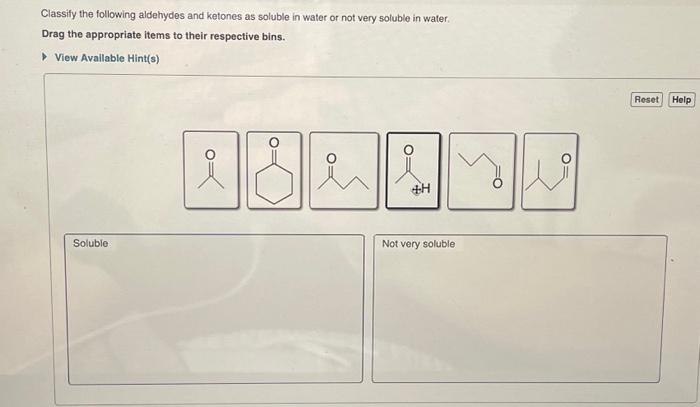 Solved Classify the following aldehydes and ketones as | Chegg.com